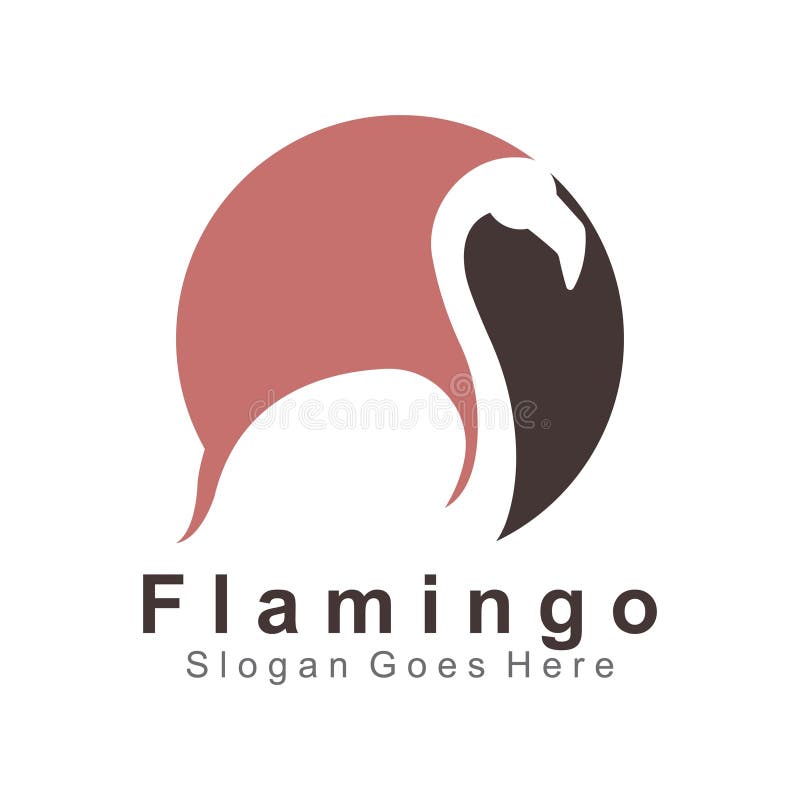 Flamingo Logo with Modern Design Stock Vector - Illustration of bird ...