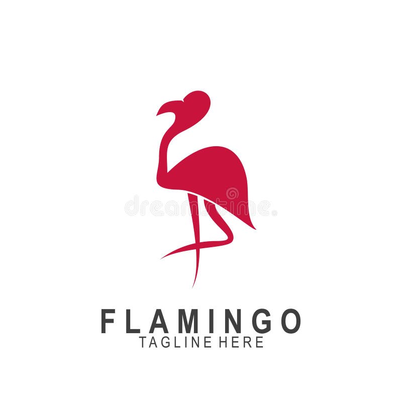 Flamingo Logo with Modern Design Stock Vector - Illustration of concept ...