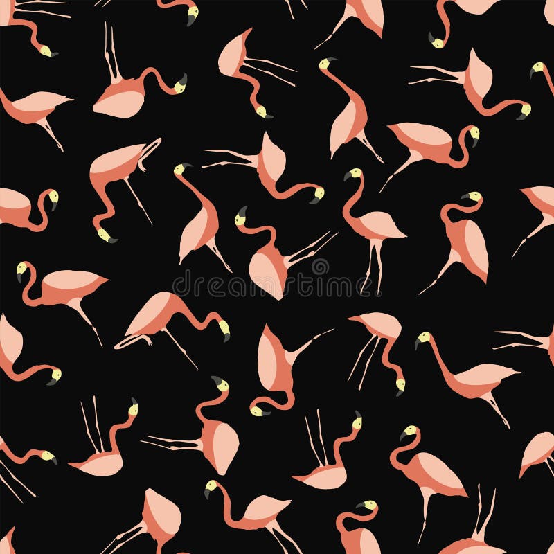 Flamingo pattern seamless stock vector. Illustration of texture - 105255432