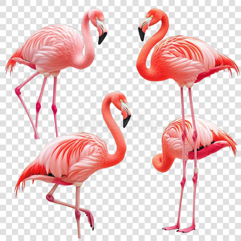 Flamingo set stock illustration. Illustration of wild - 341476519