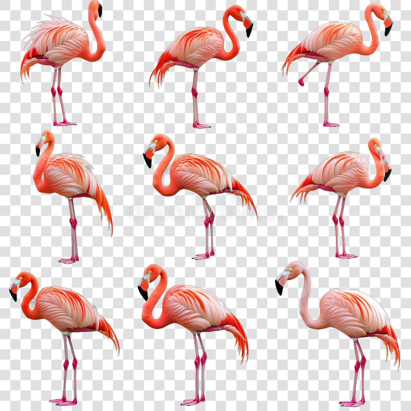 Flamingo set stock photo. Illustration of animals, sand - 341516330