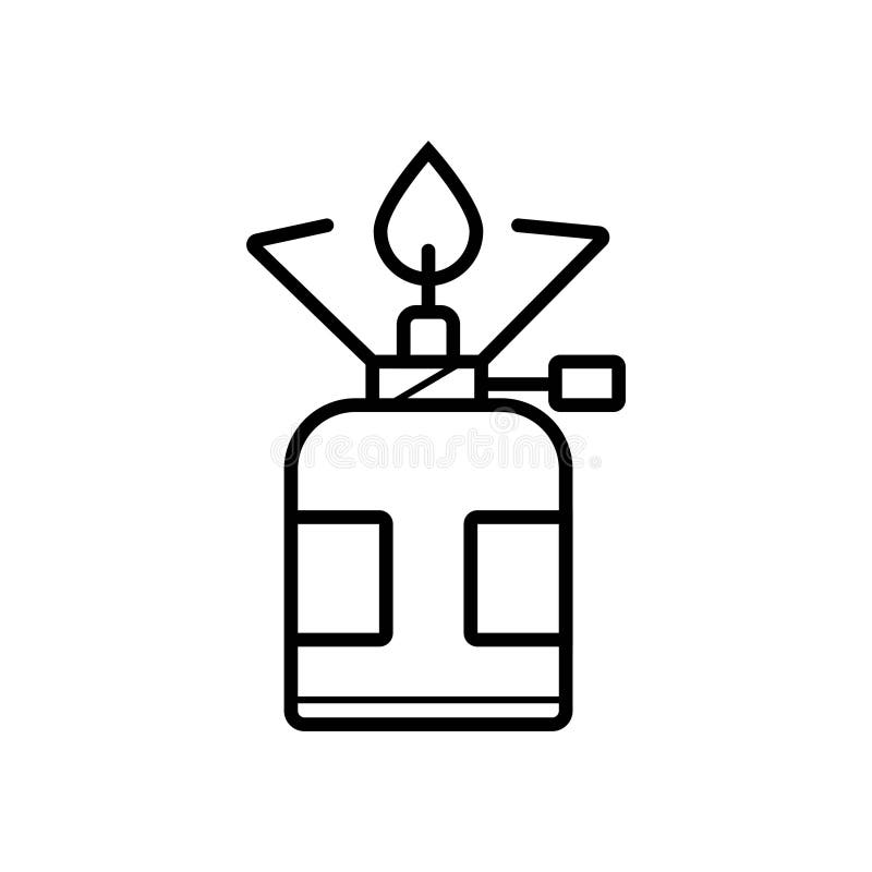 Flammable Gas Tank Icon Vector Illustration Stock Illustration ...