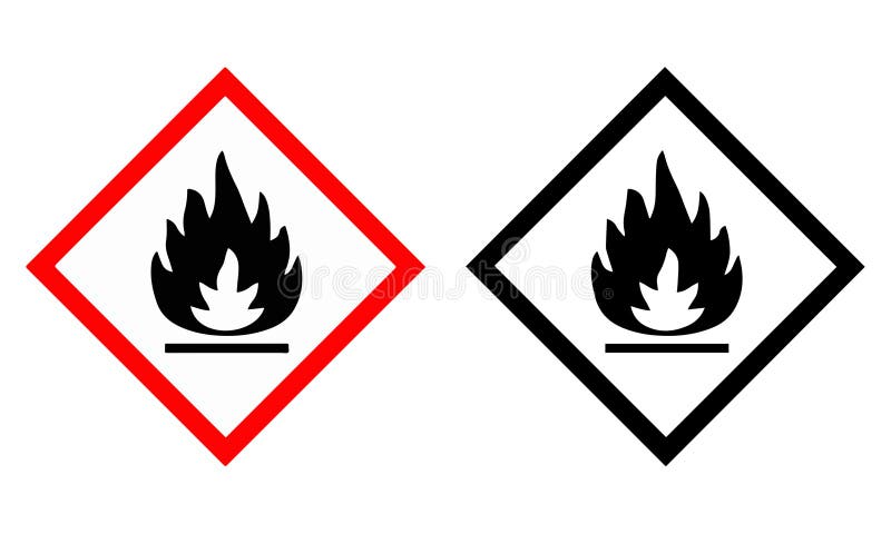 Flammable Hazard Icon Png. Vector Illustration Eps Stock Illustration ...