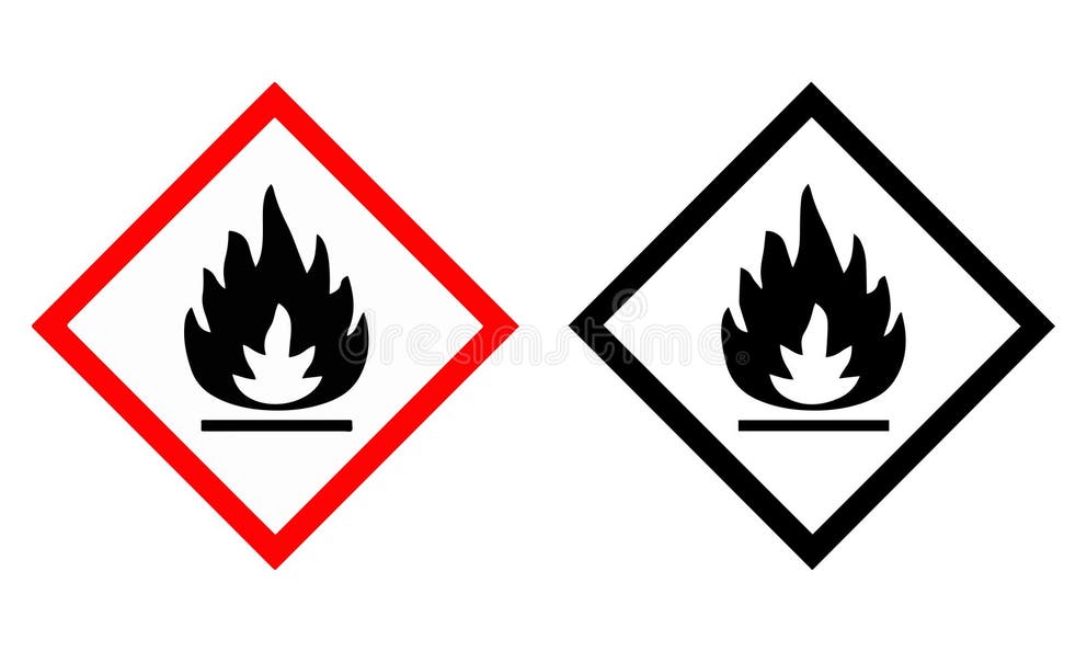 Flammable Hazard Icon Png. Vector Illustration Eps Stock Illustration ...
