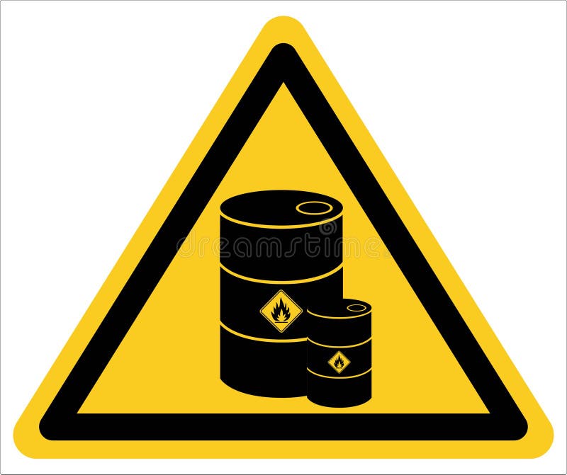Flammable and Hazardous Materials Storage Tanks Stock Vector ...