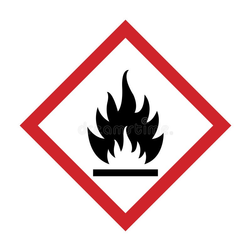 Flammable Icon stock vector. Illustration of hazard - 345291173