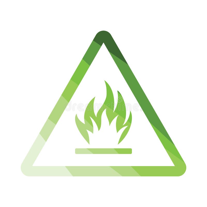 Flammable Icon stock vector. Illustration of icon, label - 254847794