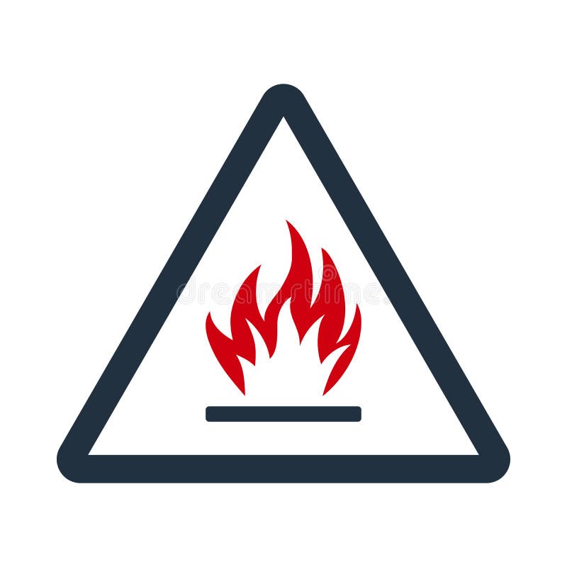 Flammable Icon stock vector. Illustration of icon, label - 254847794