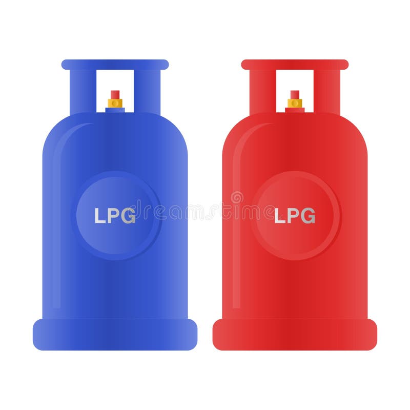 Flammable Liquid Petroleum Gas Cylinders Vector Stock Vector ...