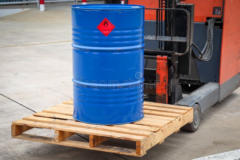 Flammable Liquid Symbol on the Chemical Tank Stock Image - Image of ...