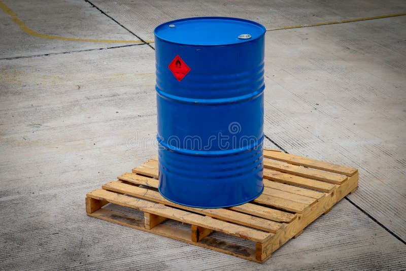 Flammable Liquid Symbol on the Chemical Tank Stock Image - Image of ...