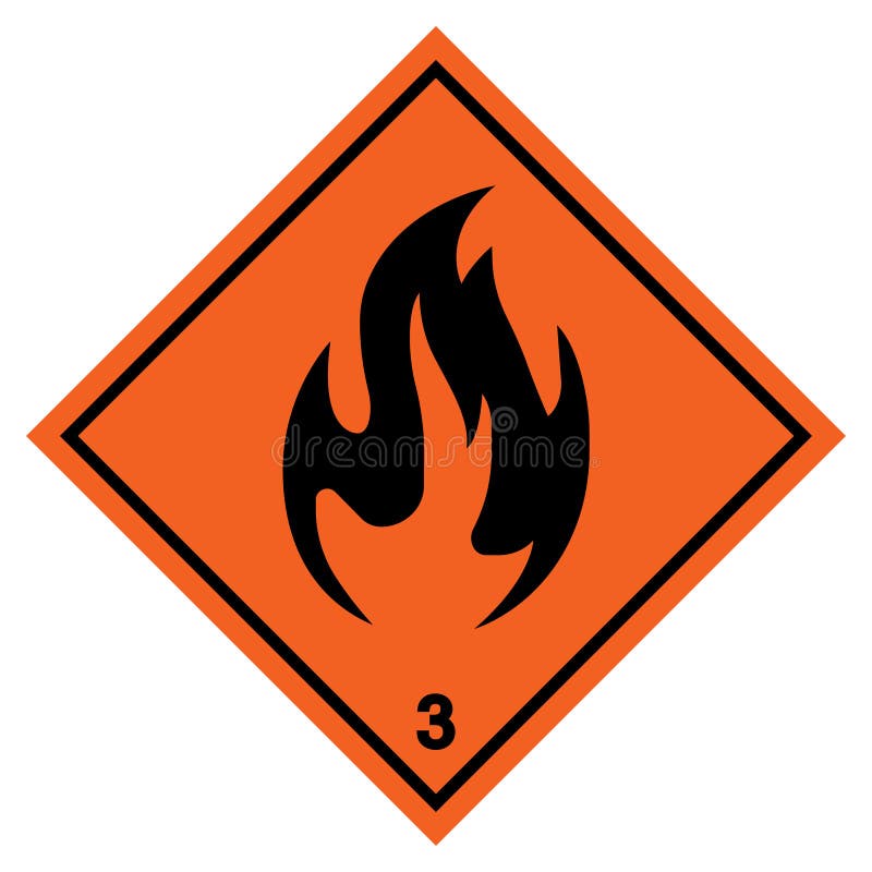 Flammable Liquid Symbol Sign,Vector Illustration, Isolate on White ...