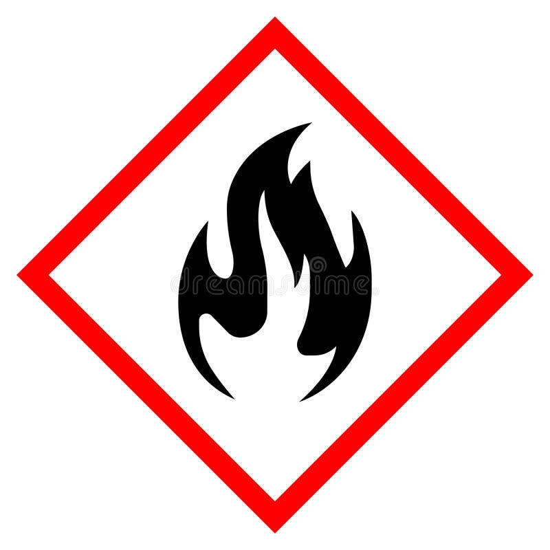 Flammable Liquid Symbol Sign ,Vector Illustration, Isolate on White ...