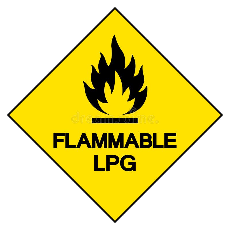 Flammable LPG Symbol Sign ,Vector Illustration, Isolate on White ... Flammable LPG Symbol Sign ,Vector Illustration, Isolate on White ...