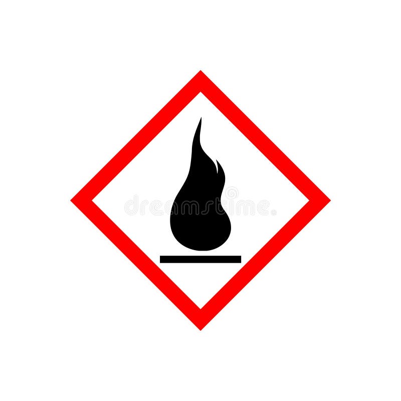 Flammable Materials Sign Stock Illustrations – 295 Flammable Materials ...