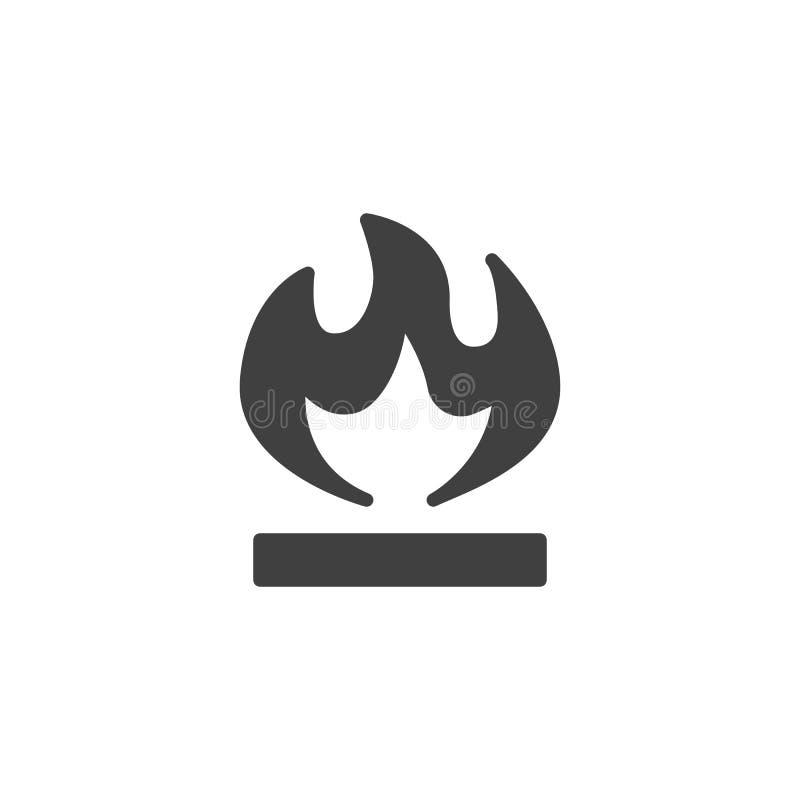 Flammable Packaging Icon. Flame Fire Logo Symbol. Warning Danger Sign ...