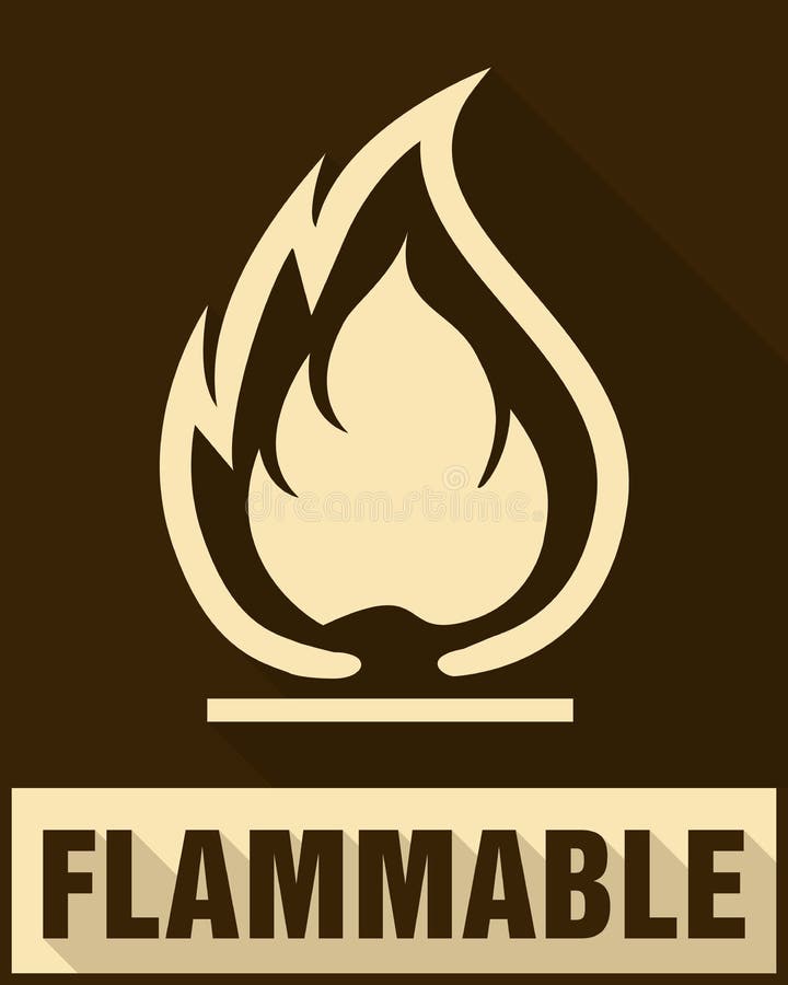 Flammable Symbol. Fire Icon Stock Vector - Illustration of logo ...