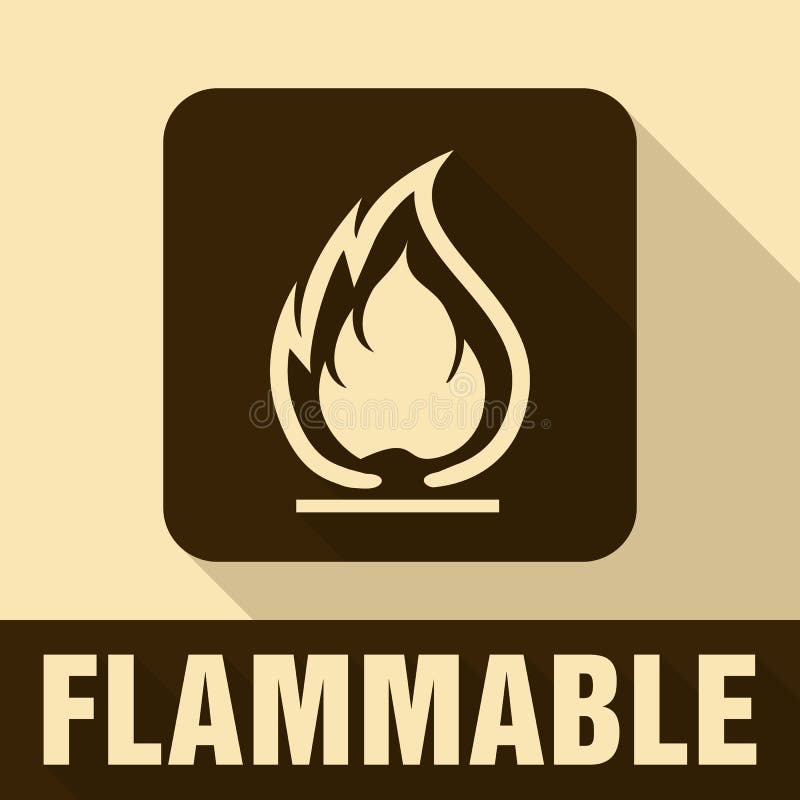 Flammable Symbol. Fire Icon Stock Vector - Illustration of icon, fire ...