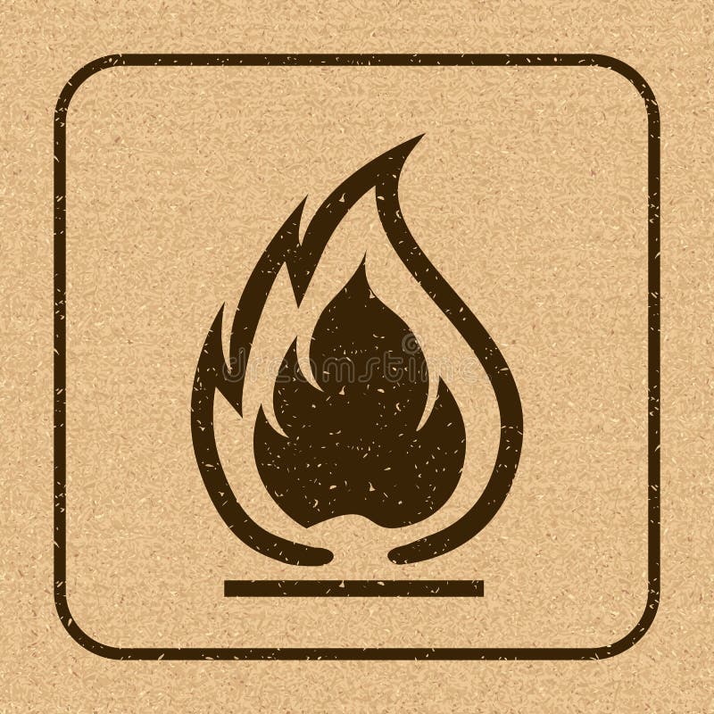 Flammable Symbol. Fire Icon Stock Vector - Illustration of service ...