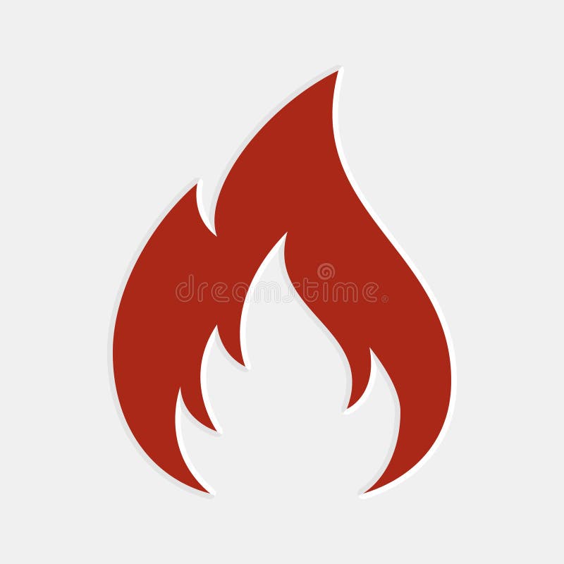 Flammable Symbol. Packaging Symbol Stock Illustration - Illustration of ...