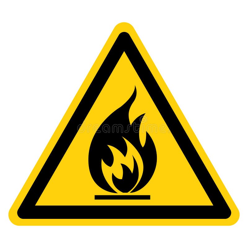 Flammable Symbol Sign, Vector Illustration, Isolate on White Background ...