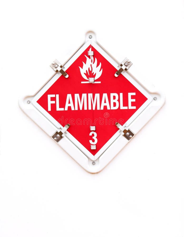Flammable Warning Sign stock photo. Image of risk, sign - 2229522