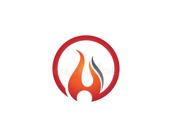 Flamme Logo Template Du Feu Illustration de Vecteur - Illustration du ...
