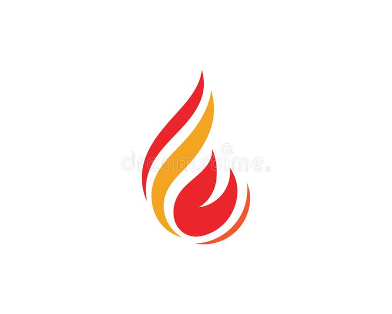Flamme Logo Template Du Feu Illustration Stock - Illustration du ...