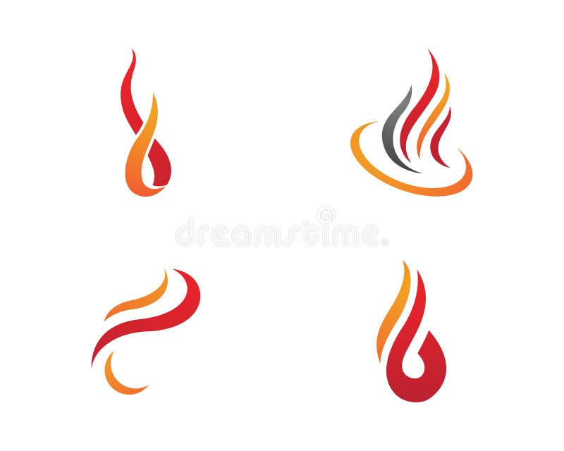 Flamme Logo Template Du Feu Illustration de Vecteur - Illustration du ...