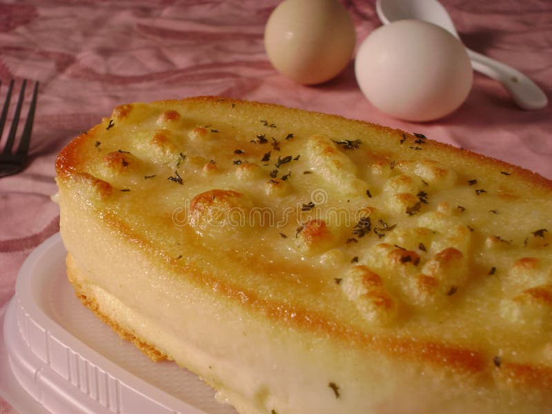 Flan Sponge Cake with Shortcrust Stock Image - Image of flan, herbs ...