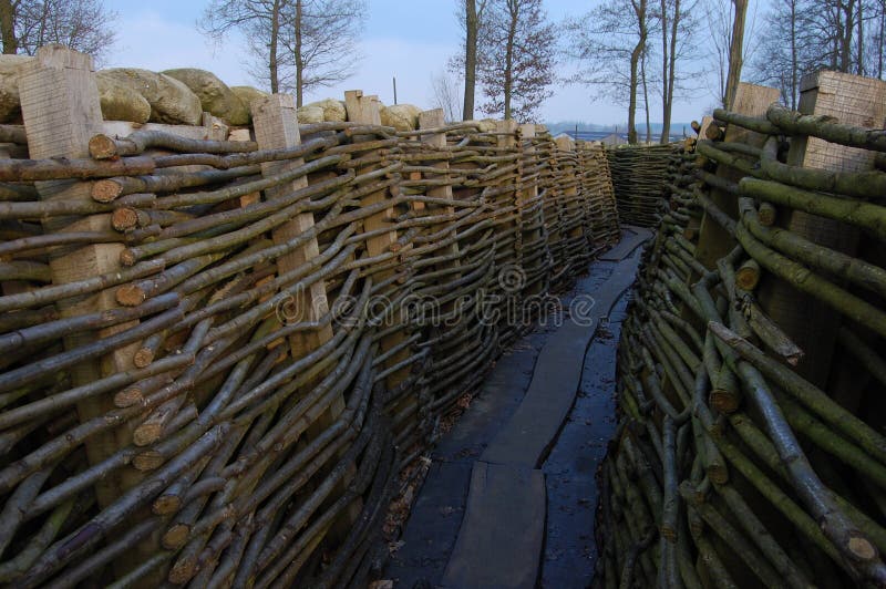 Trenches Flanders Fields Ypres Great World War Stock Image - Image of ...