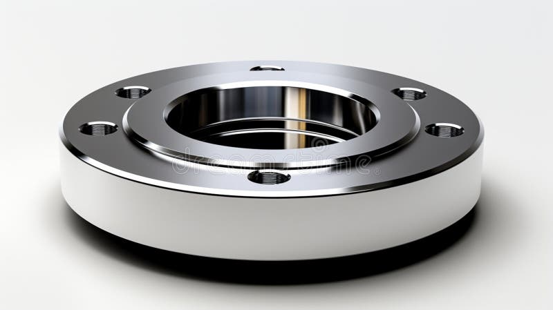 Flange Face on White Background Stock Illustration - Illustration of ...