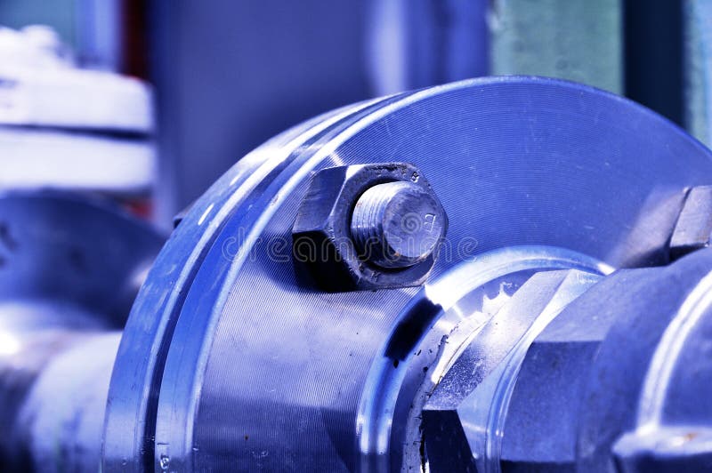 The Flanged Connection of Pipeline Stock Image - Image of flange, flow ...