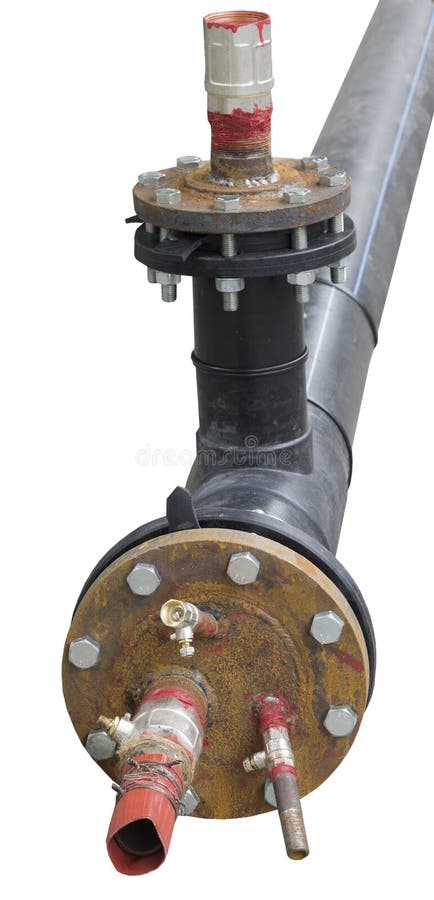 Flanges,pipe Connection with Flange Stock Photo - Image of production ...