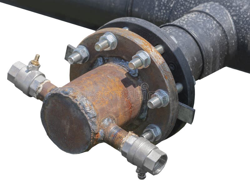 Flanges,pipe Connection with Flange Stock Photo - Image of production ...