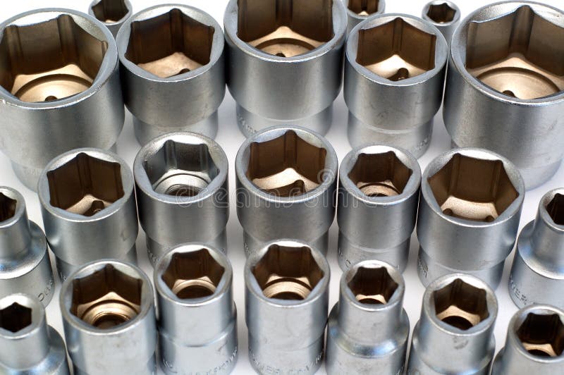 Flank sockets stock photo. Image of tool, white, shift - 7198042