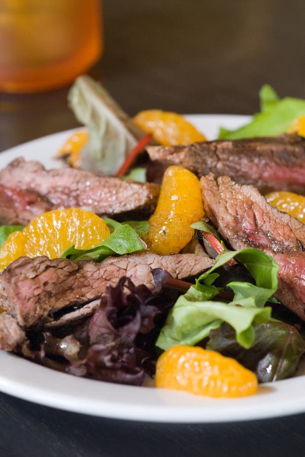Flank steak salad stock photo. Image of pepper, feta - 11821242