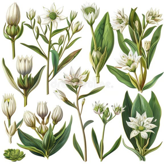 Flannel Flower Illustration. an Isolated Botanical Design, Suitable for ...