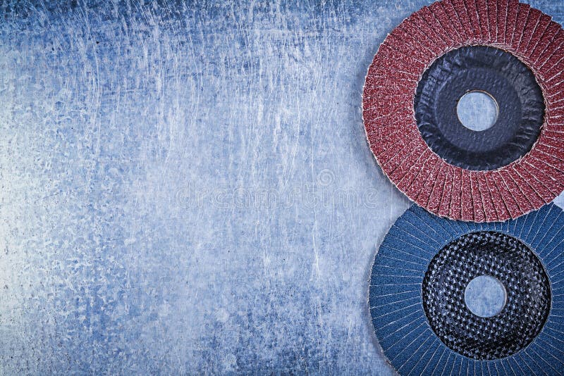 Flap Grinding Wheels on Metallic Background Abrasive Tools Stock Image ...