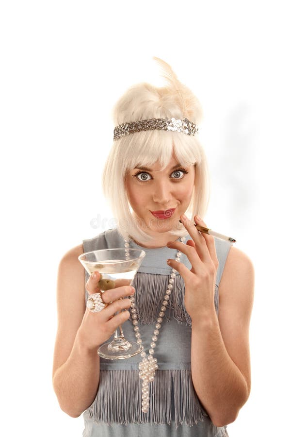 Flapper stock image. Image of attractive, holder, flapper - 13455283