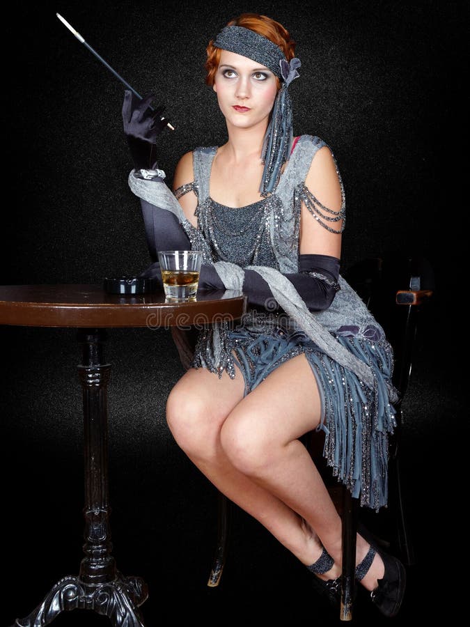 Flapper girl stock image. Image of beautiful, female - 85648969