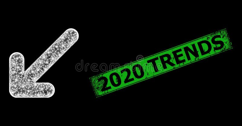 Scratched 2020 Trends Stamp Seal and Network Move Down Left Mesh with ...