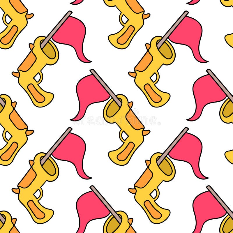 Flare Gun Surprise Seamless Pattern Textile Print. Repeat Pattern ...