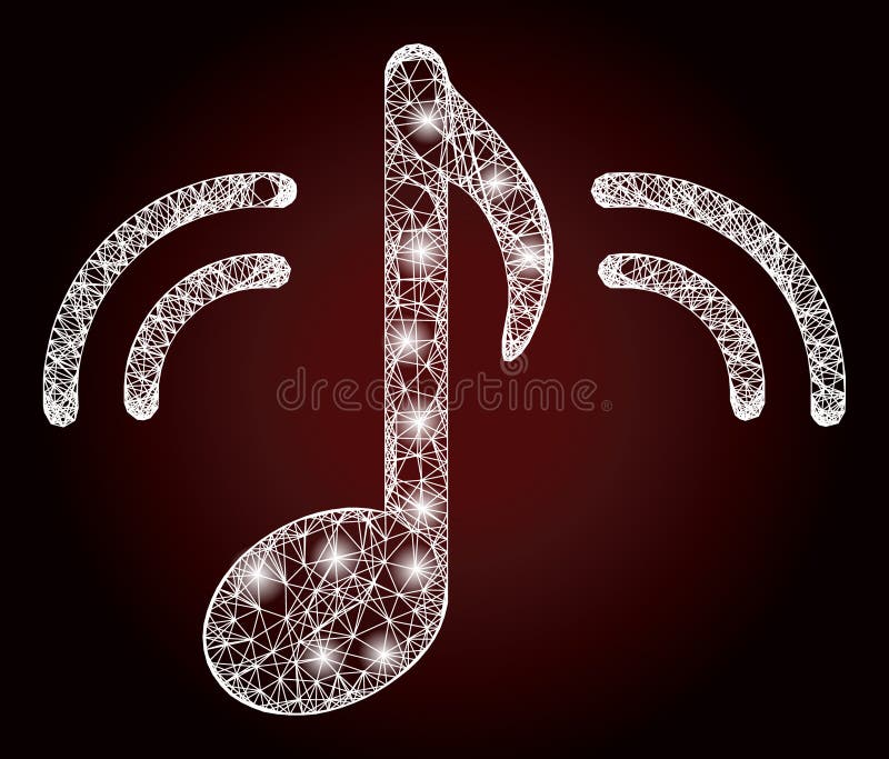 Flare Hatched Mesh Music with Light Spots Stock Vector - Illustration ...