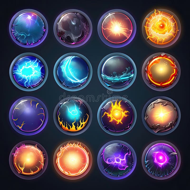 Power Magic Sphere Game Ai Generated Stock Illustration - Illustration ...