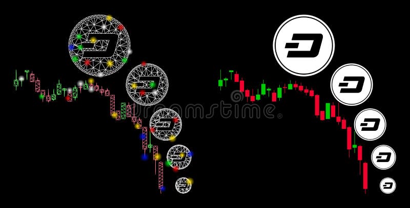 Flare Mesh Carcass Candlestick Chart Dashcoin Deflation Icon with Flare ... Flare Mesh Carcass Candlestick Chart Dashcoin Deflation Icon with Flare ...