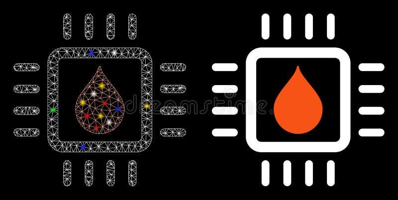 Drop Analysis Chip Icon Stock Illustrations – 51 Drop Analysis Chip ...