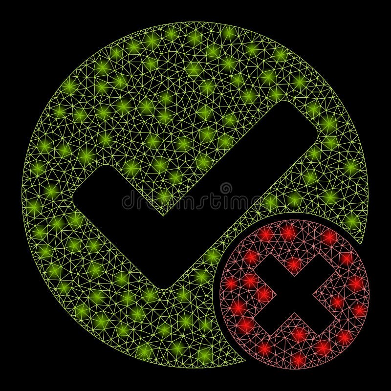 Flare Mesh Carcass False Positive with Flare Spots Stock Illustration ...