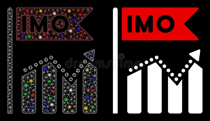 Flare Mesh Carcass IMO Chart Trend Icon with Flare Spots Stock ...