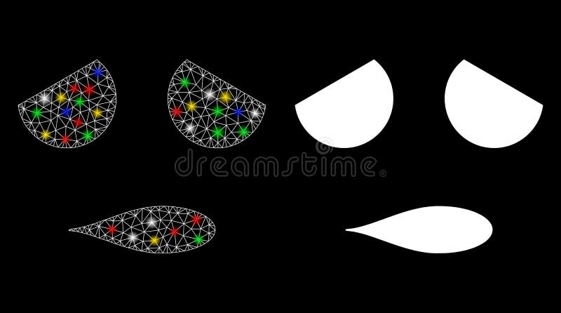 Flare Mesh Carcass Sad Emoticon Smiley Icon with Flash Spots Stock ... Flare Mesh Carcass Sad Emoticon Smiley Icon with Flash Spots Stock ...